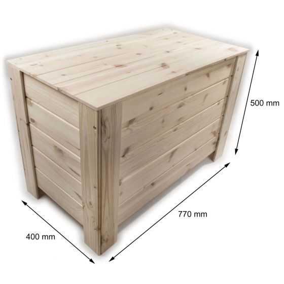Unfinished wood storage chest store